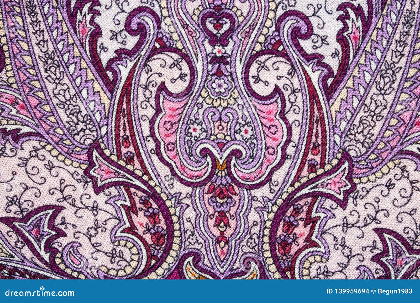 Fabric Background with Russian Folk Patterns. Stock Photo - Image of ...