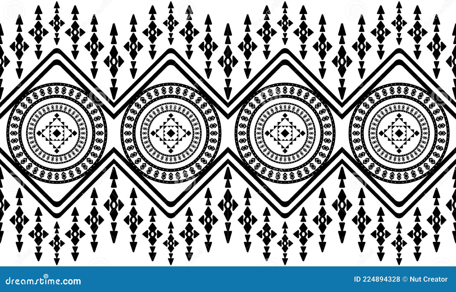 Fabric Black-white Geometric Pattern Seamless for Background Wallpaper ...