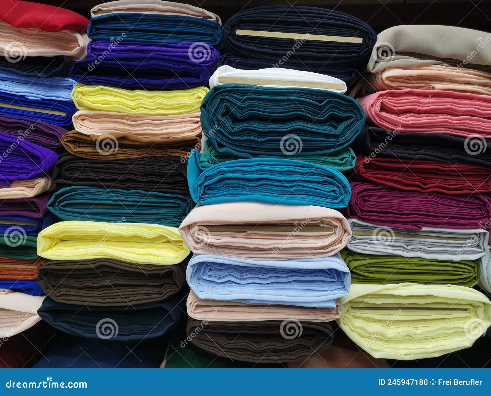 The Fabric Blocks in Different Colors and Sizes Stock Photo - Image of ...