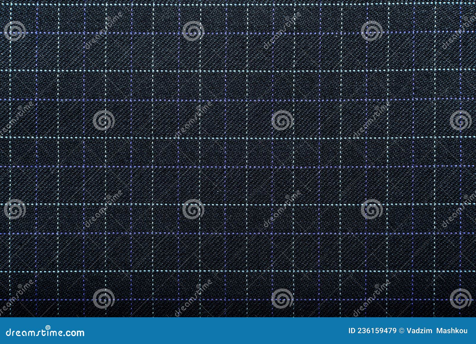 Fabric Blue.Checkered Fabric. Checkered Pattern on Fabric of Different ...