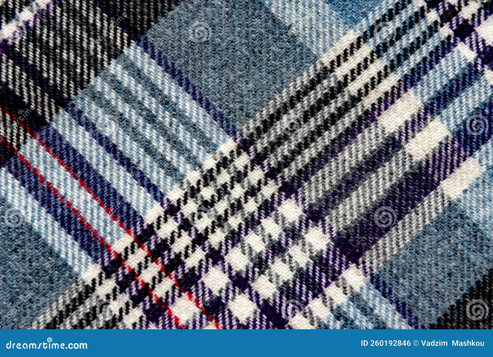 Fabric.Checkered Fabric. Checkered Pattern on Fabric of Different ...