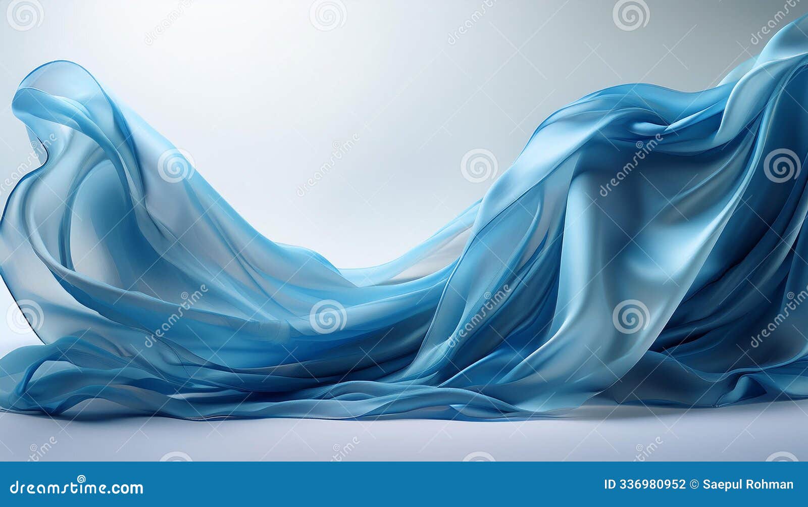 A Blue Fabric with a White Background_ Stock Illustration - Illustration of abstract, wave ...
