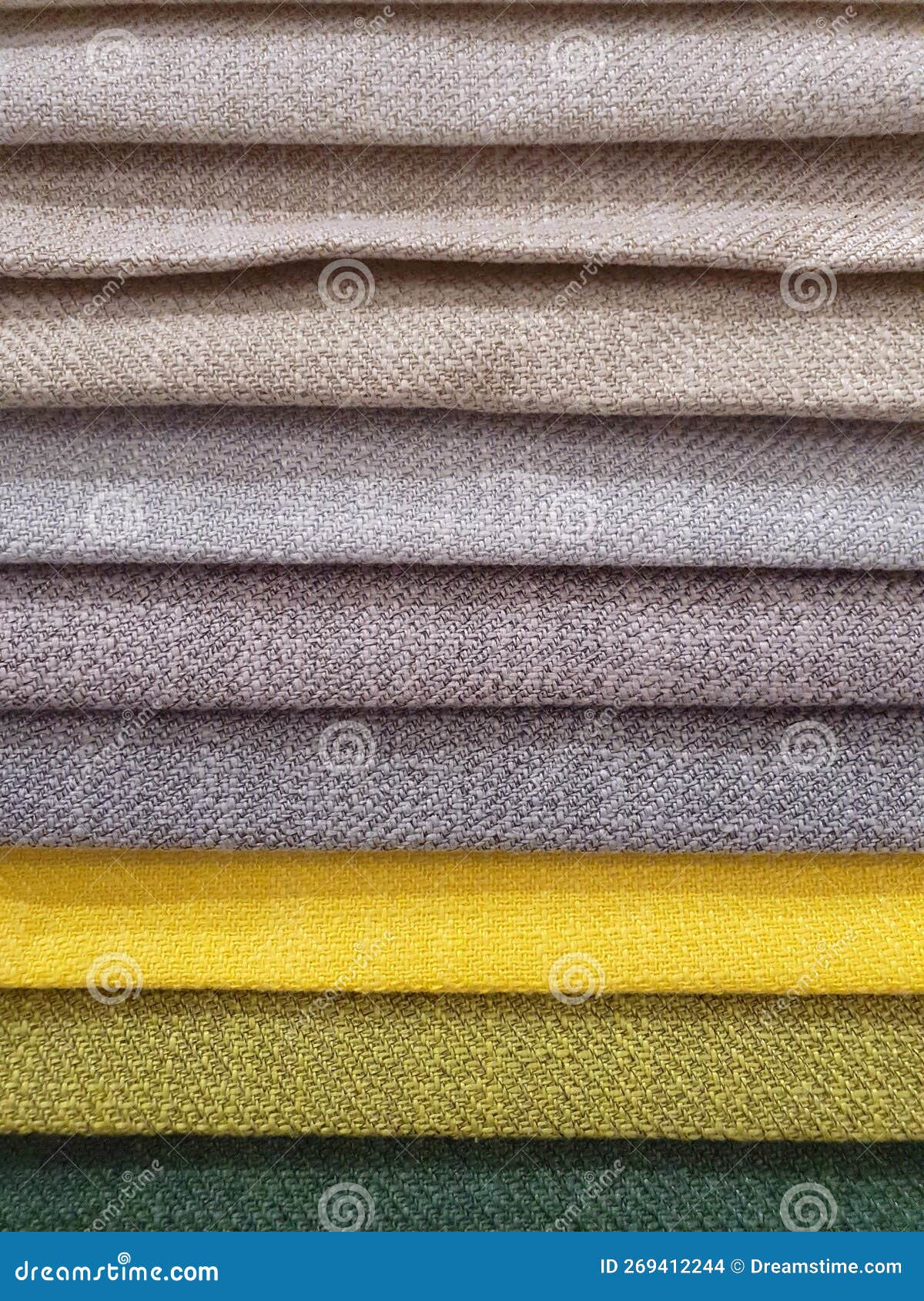 Fabric color samples stock photo. Image of interior - 269412244