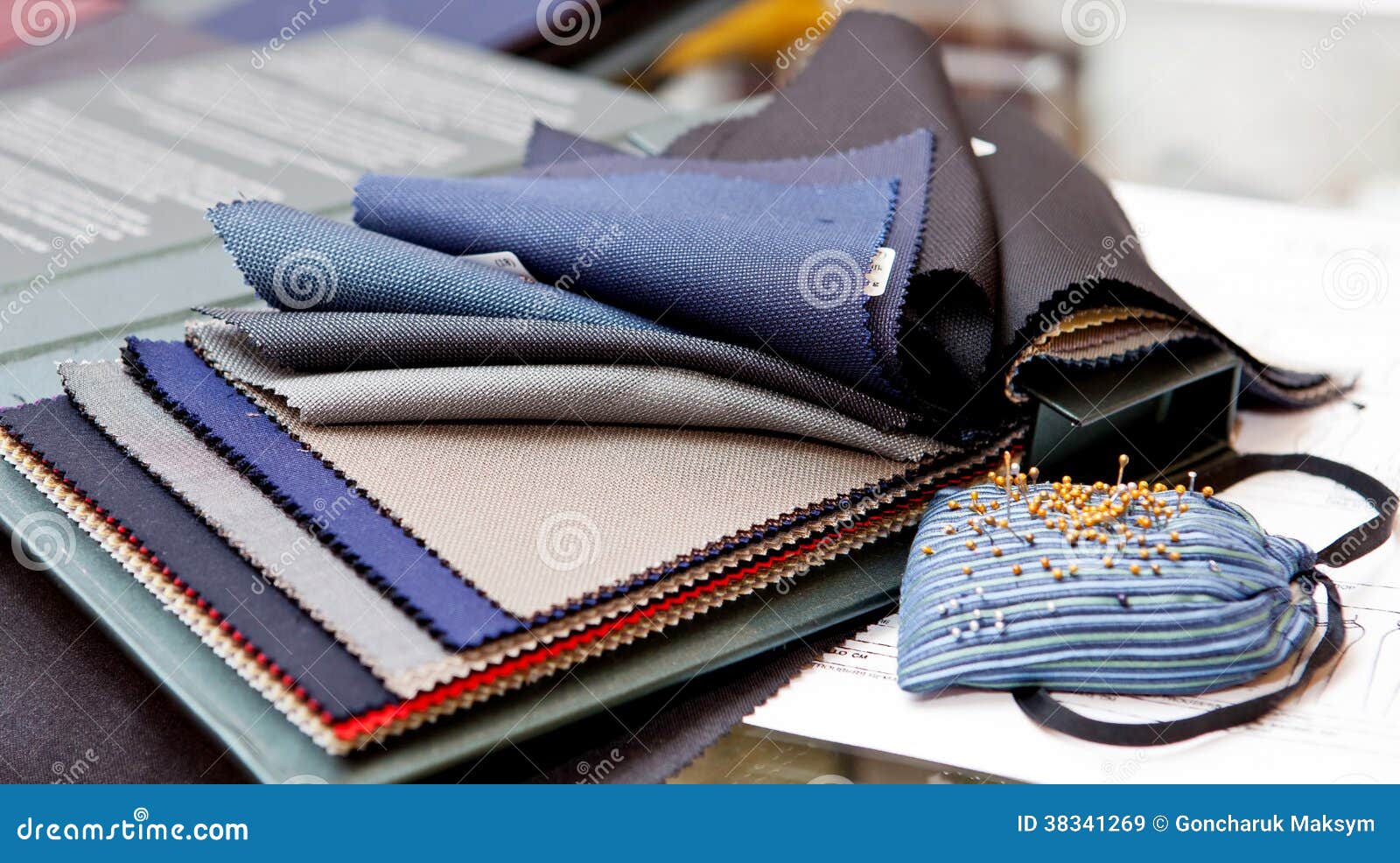 Fabric color samples stock image. Image of wallpaper - 38341269