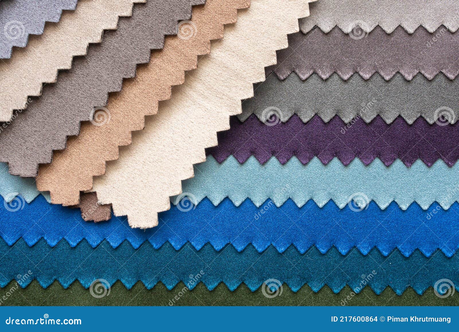 Fabric Color Samples Swatch Book Stock Photo - Image of fabric, blue ...