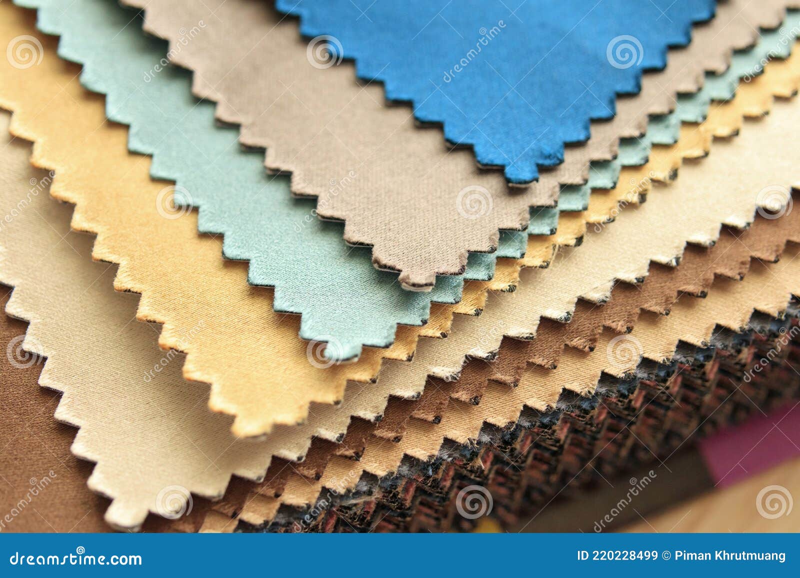 Fabric Color Samples Swatch Book Stock Image - Image of assortment ...
