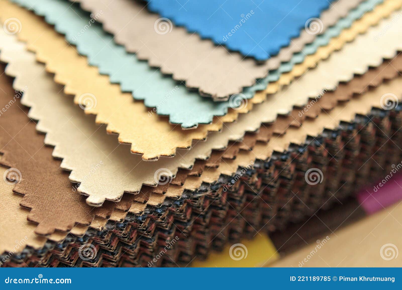 Fabric Color Samples Swatch Book Stock Image - Image of home ...