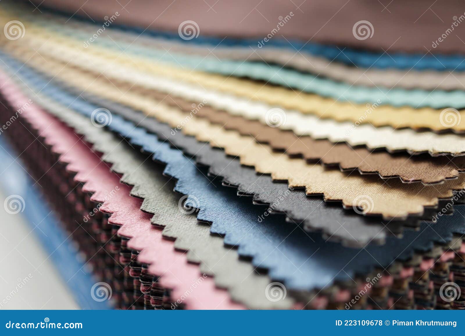 Fabric Color Samples Swatch Book Stock Photo - Image of cotton, fabric ...
