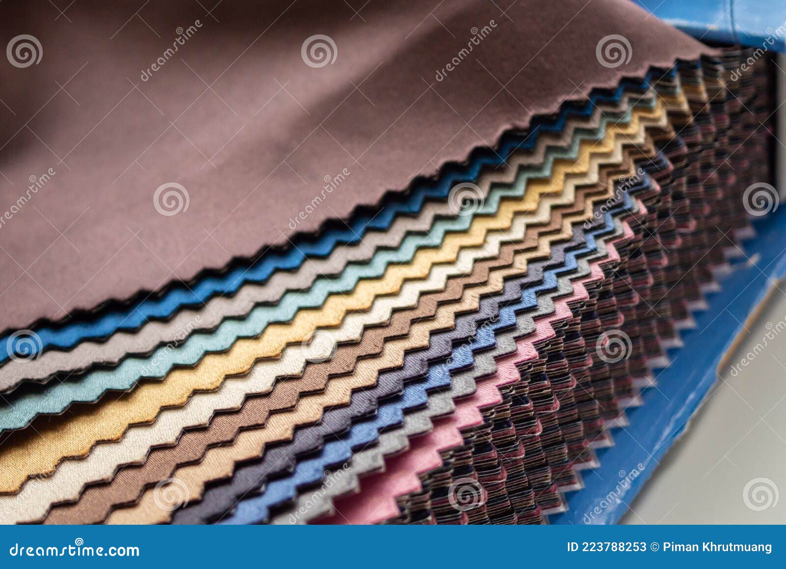 Fabric Color Samples Swatch Book Stock Image - Image of assortment ...