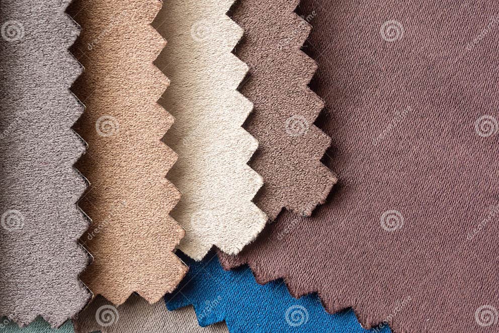 Fabric Color Samples Swatch Book Stock Photo - Image of curtain, choose ...