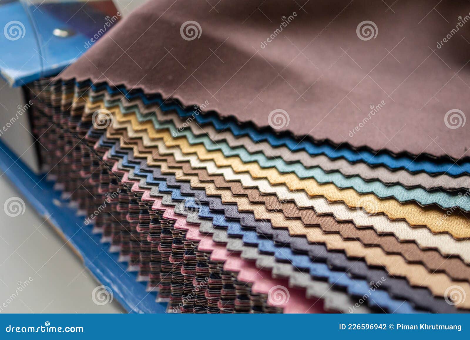 Fabric Color Samples Swatch Book Stock Photo - Image of catalog, choose ...