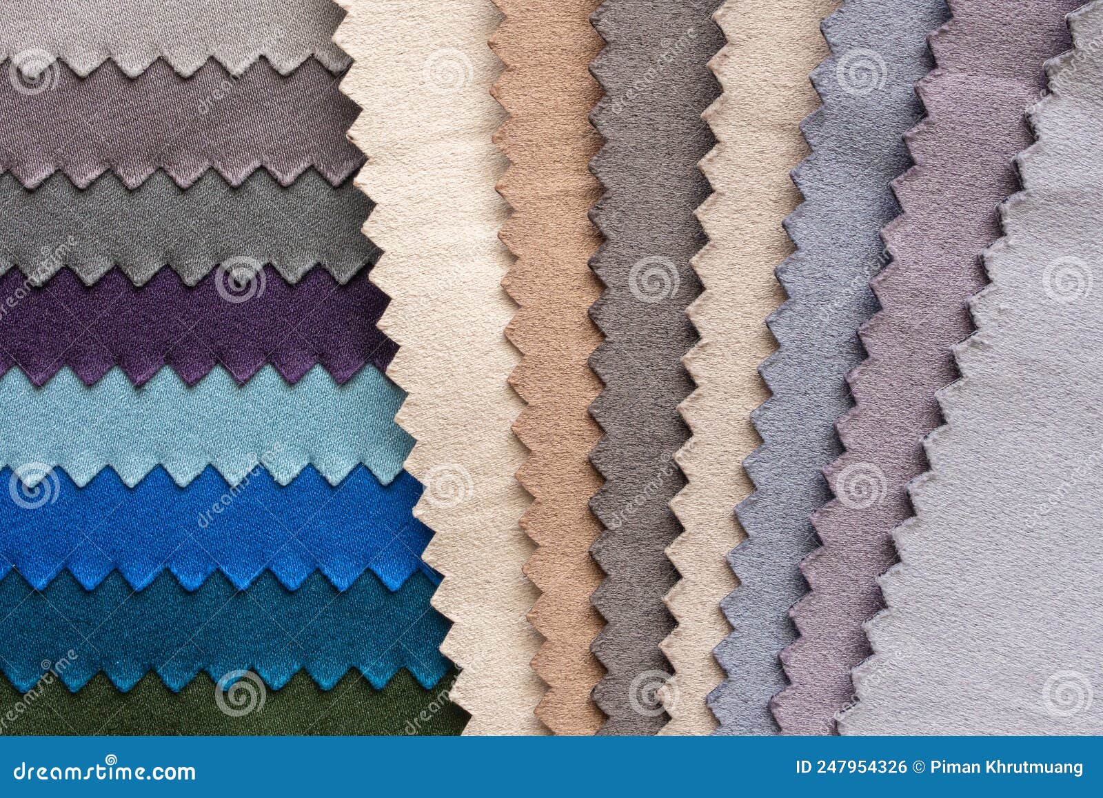 Fabric Color Samples Swatch Book Stock Photo - Image of decoration ...