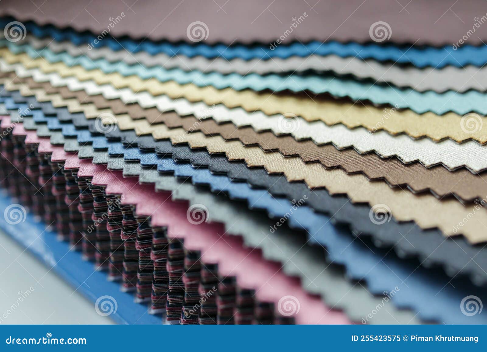 Fabric Color Samples Swatch Book Stock Image - Image of industry ...