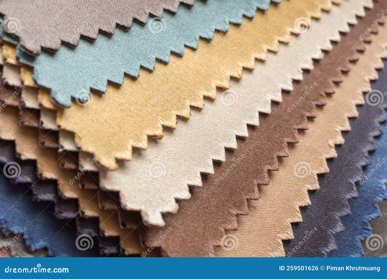 Fabric Color Samples Swatch Book Stock Photo - Image of brown, material ...