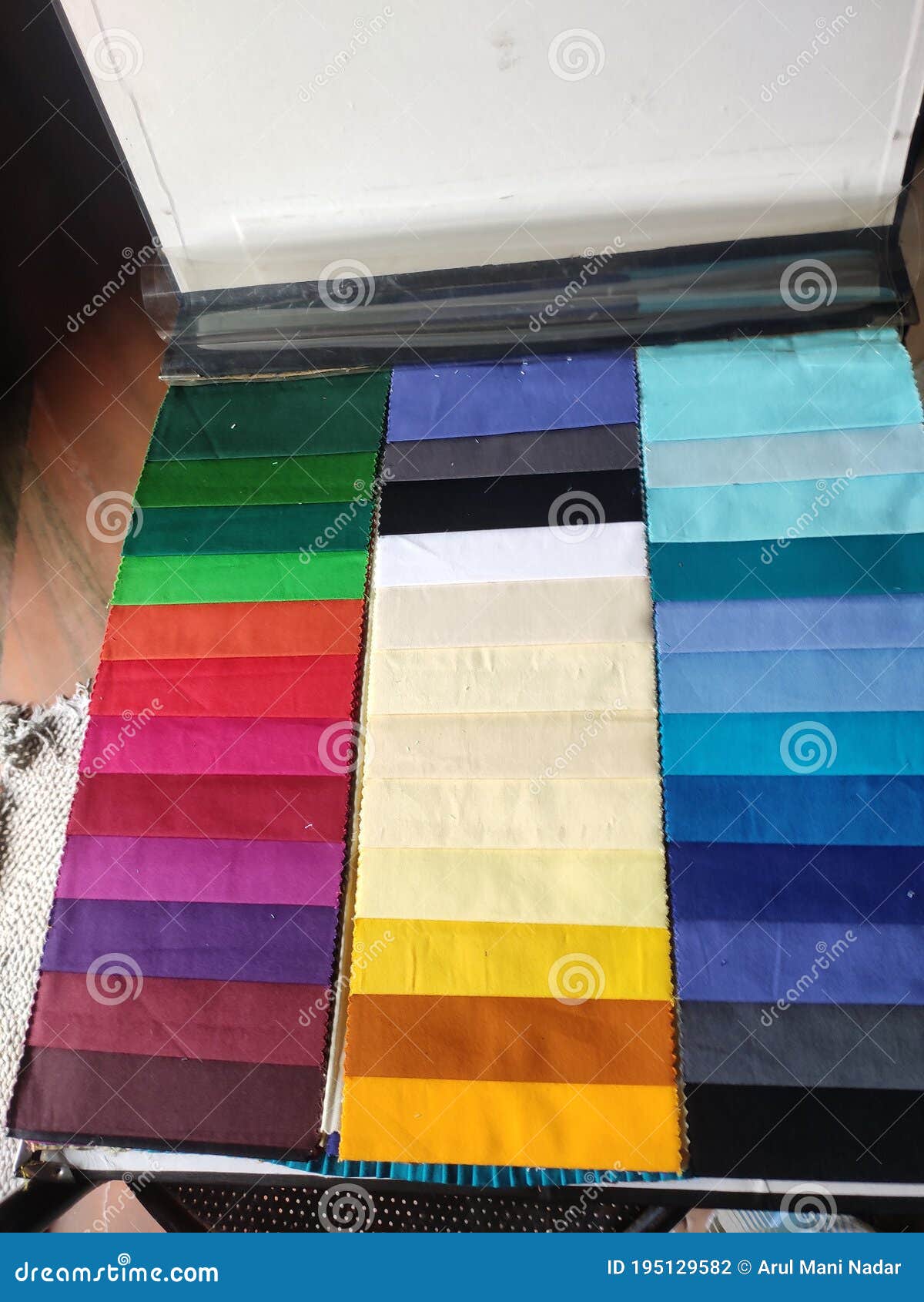 Fabric Colour Chart Placed in a Beautiful Manner Stock Photo - Image of ...