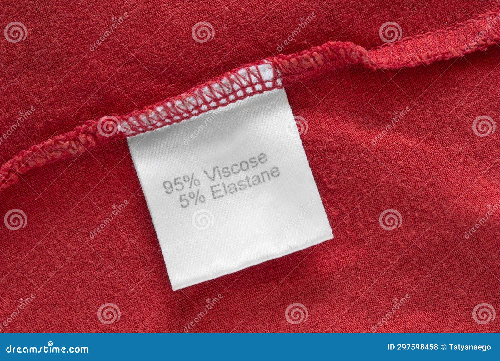Fabric composition label stock photo. Image of color - 297598458