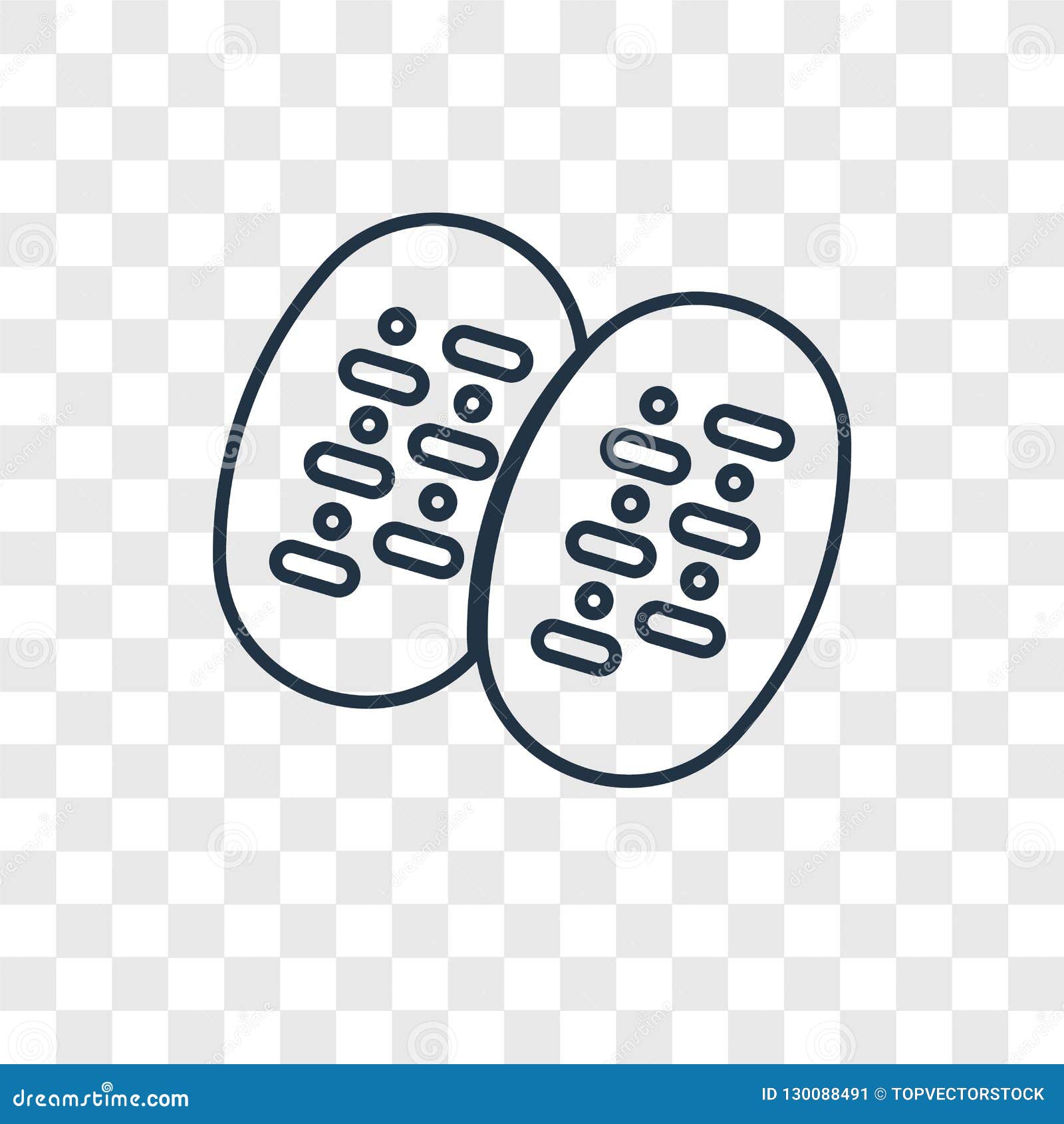 Fabric Concept Vector Linear Icon Isolated on Transparent Background ...