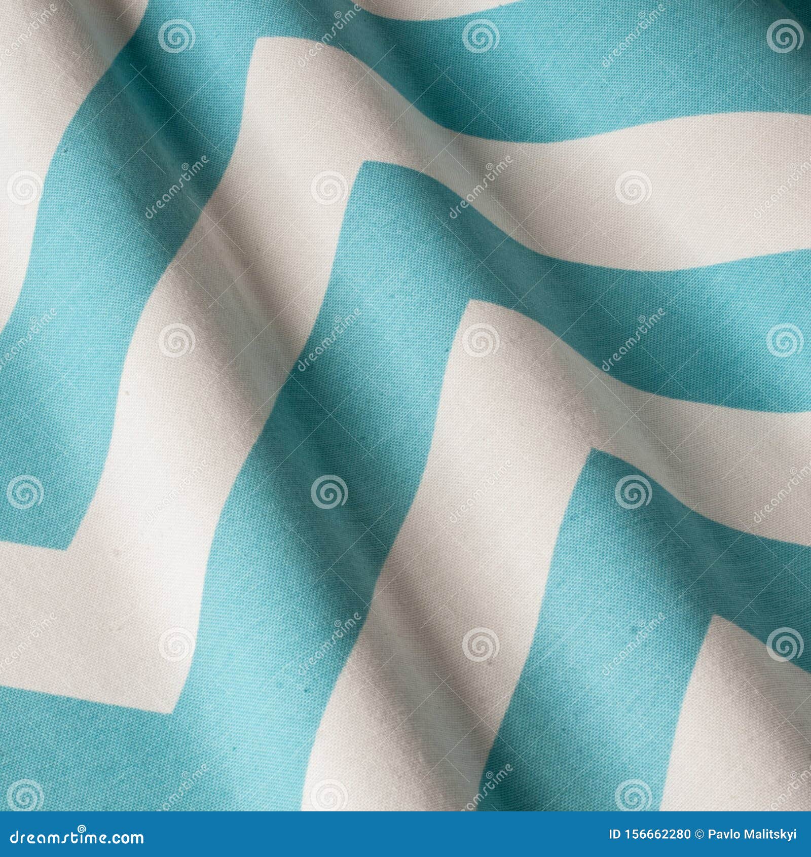 Fabric Cotton Wide Blue White Stripe. Cotton Chevron Fabrics Stock ...