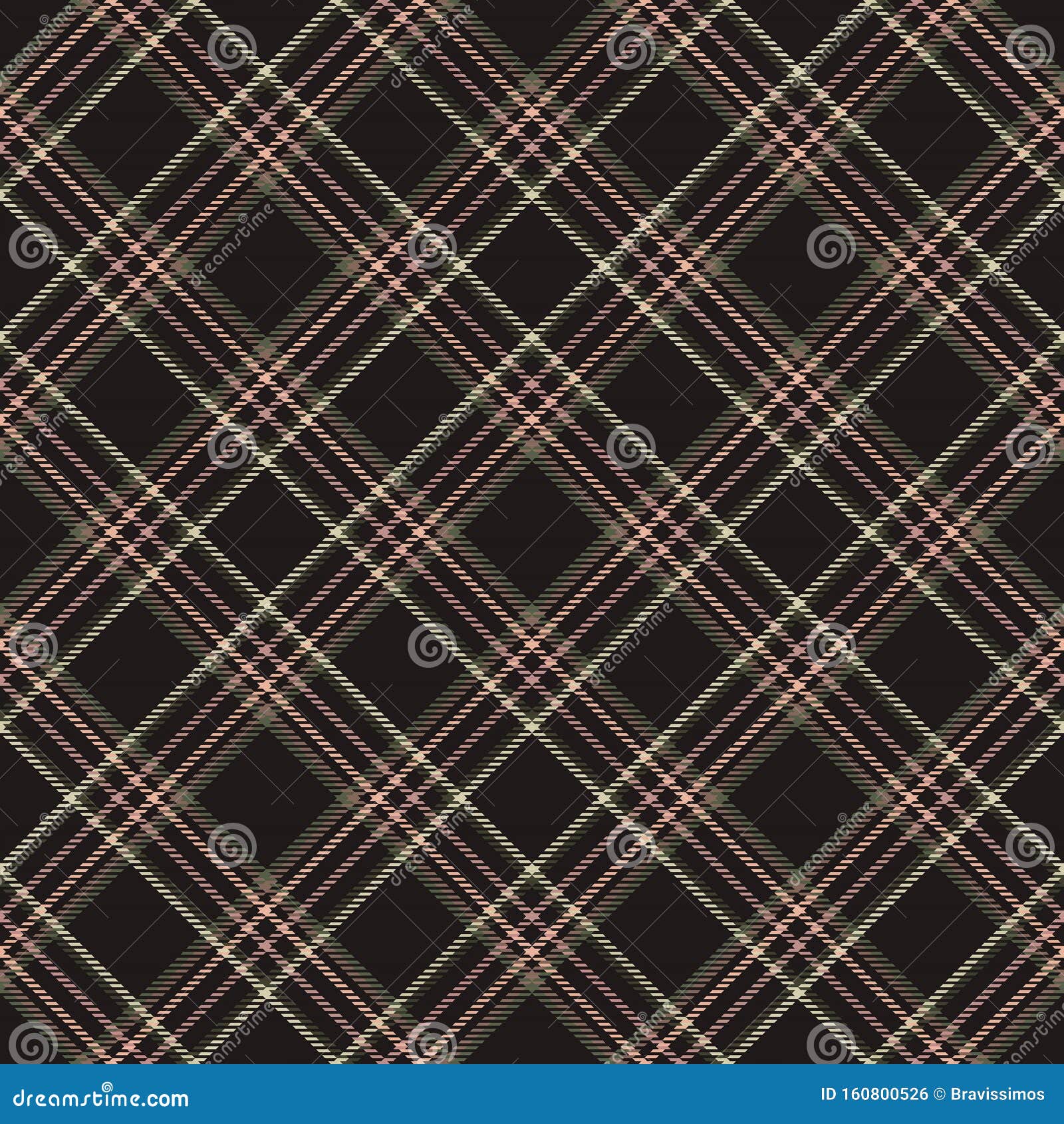 Fabric Diagonal Tartan, Pattern Textile, Celtic Stock Illustration ...