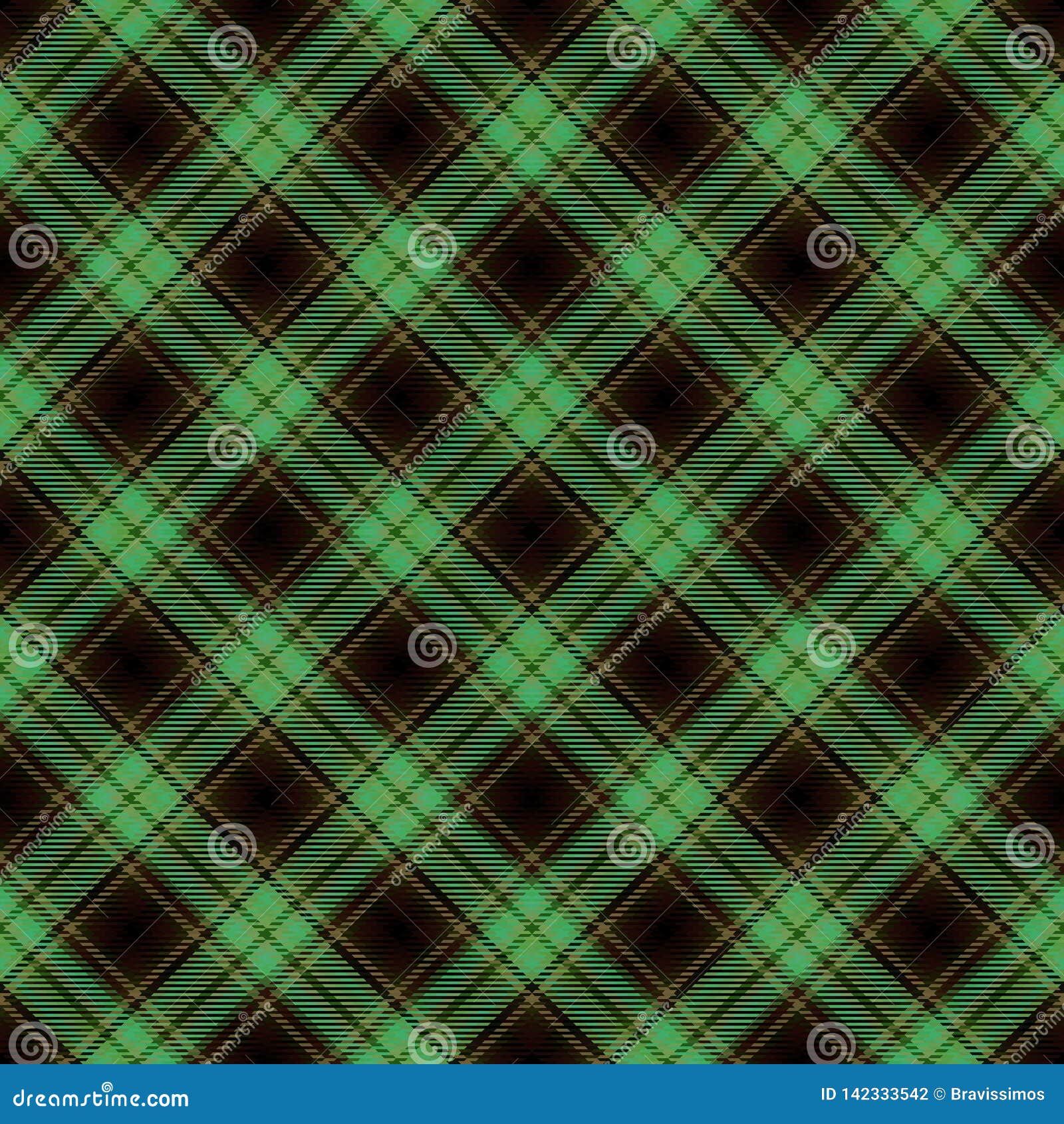 Fabric Diagonal Tartan, Pattern Textile, English Stock Illustration ...