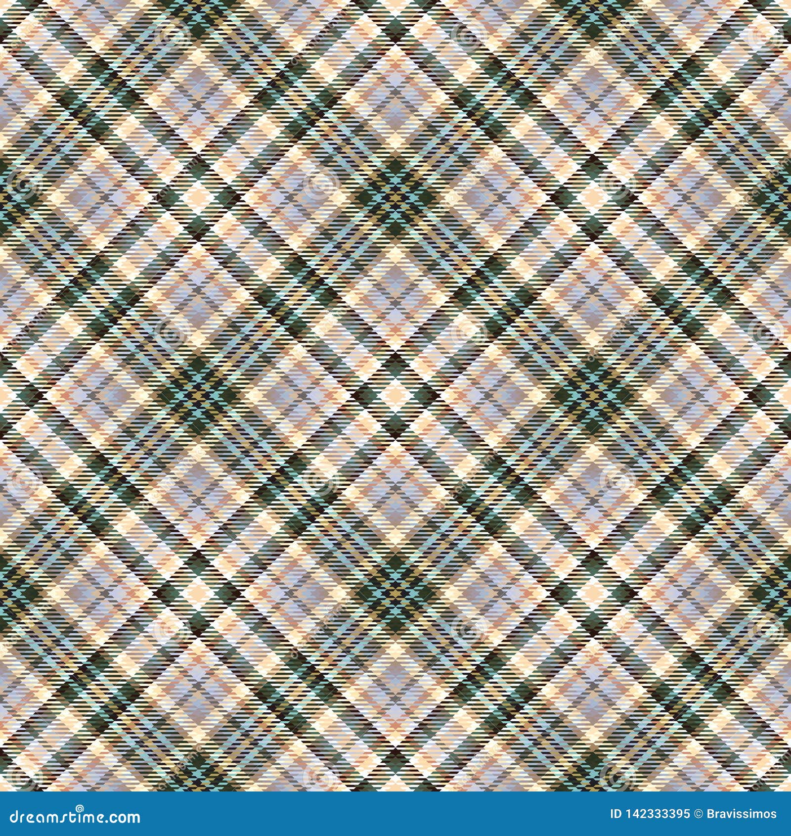 Fabric Diagonal Tartan, Pattern Textile, Irish Traditional Stock ...