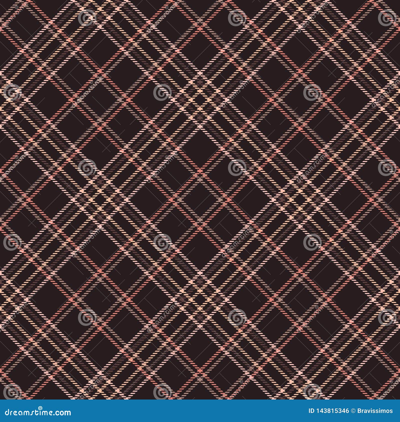 Fabric Diagonal Tartan, Pattern Textile, Material Stock Illustration ...