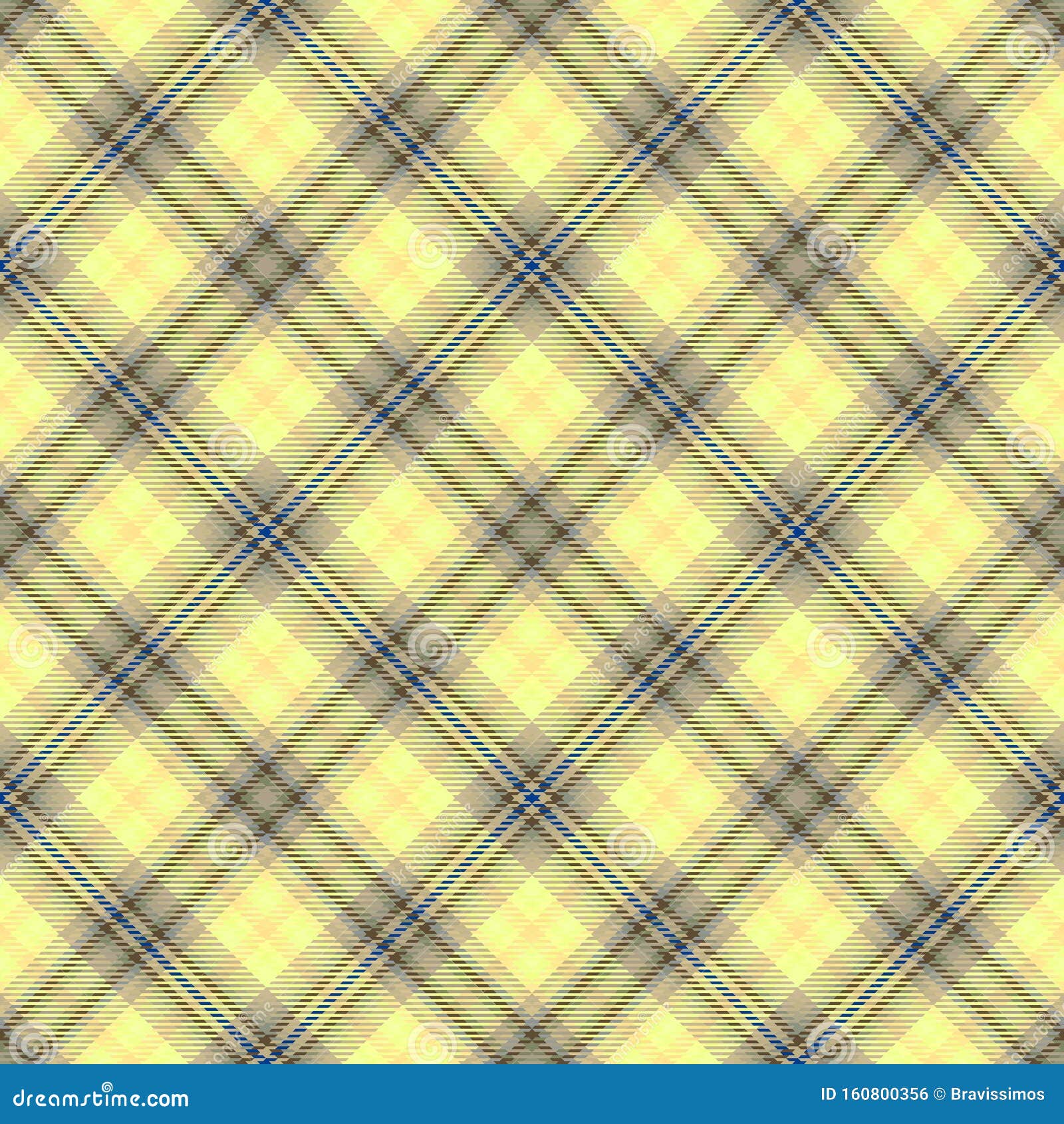 Fabric Diagonal Tartan, Pattern Textile, Traditional Stock Illustration ...