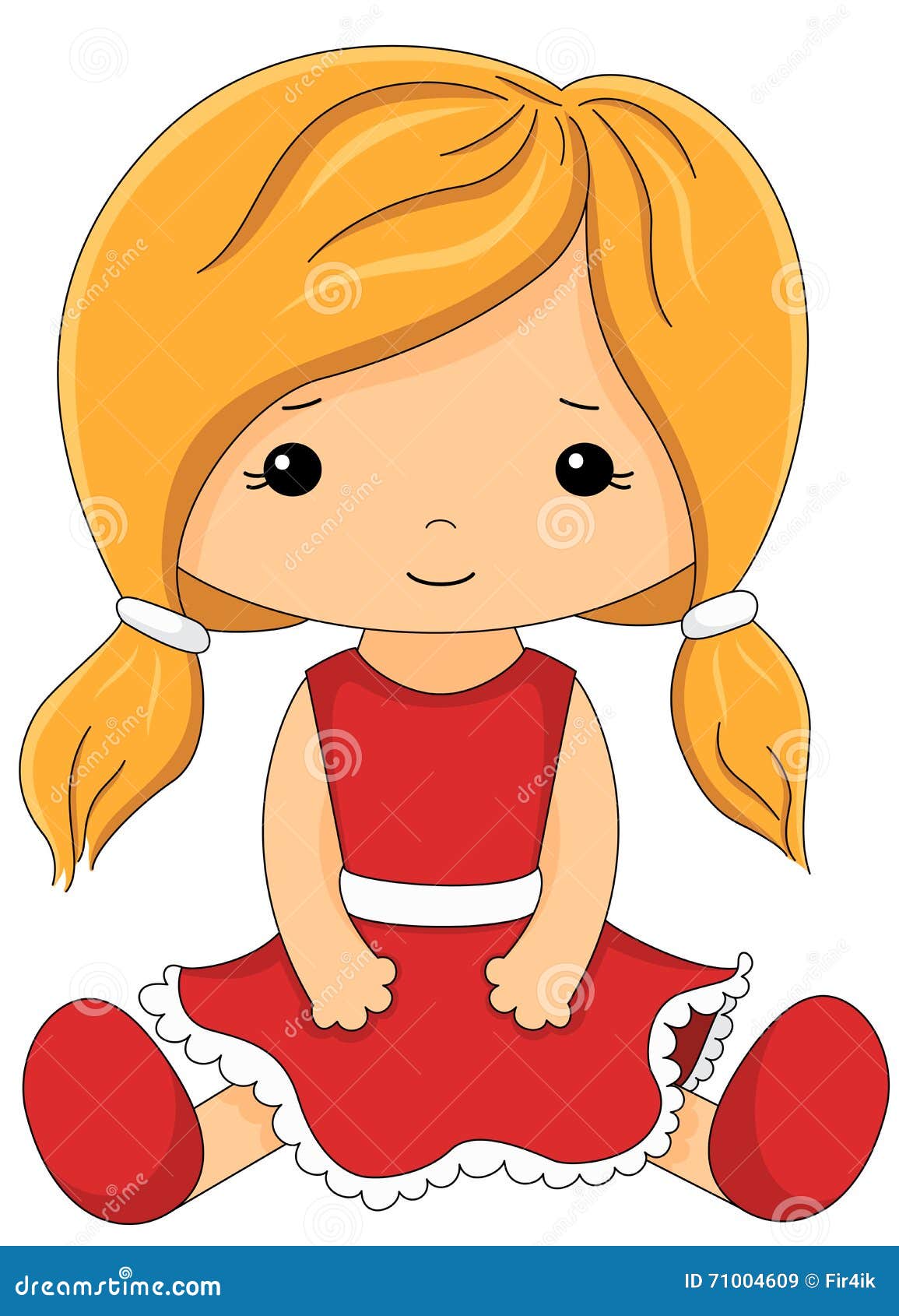 Fabric Doll Cartoon Vector | CartoonDealer.com #23669339
