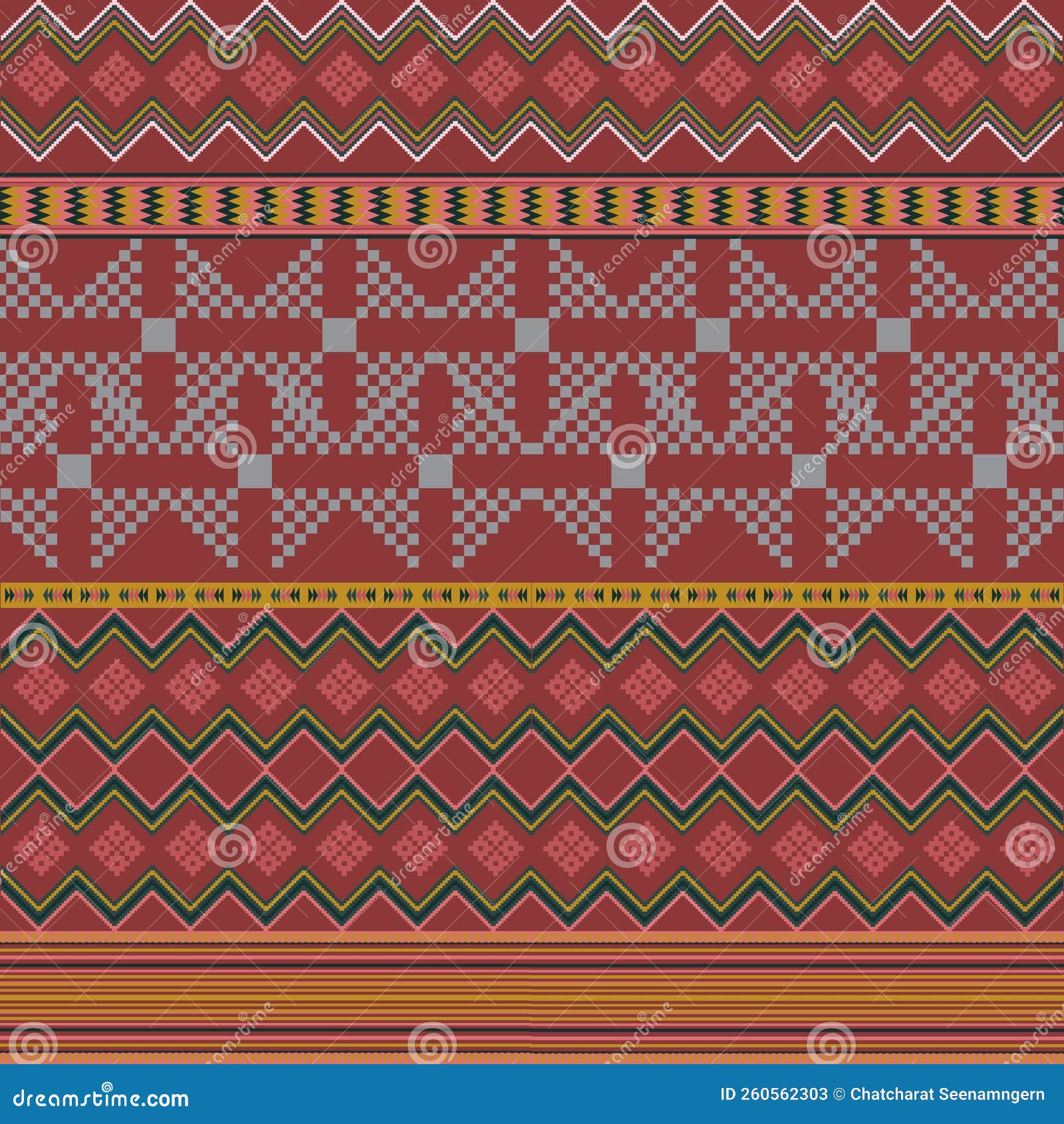 Fabric Ethnic Pattern Desings Stock Illustrations – 1 Fabric Ethnic ...