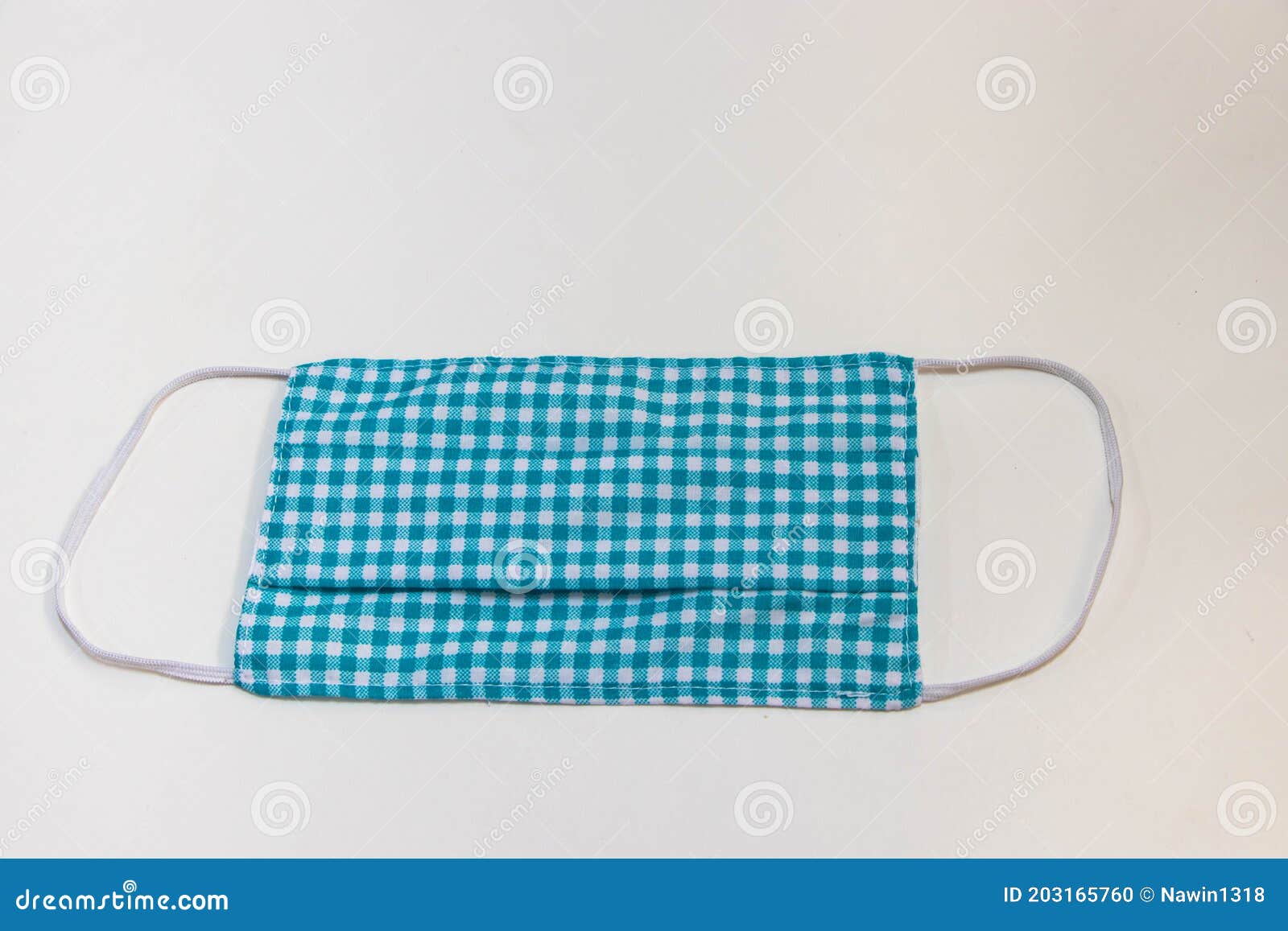 Fabric Face Mask To Prevent Covid-19 Influenza Stock Photo - Image of ...