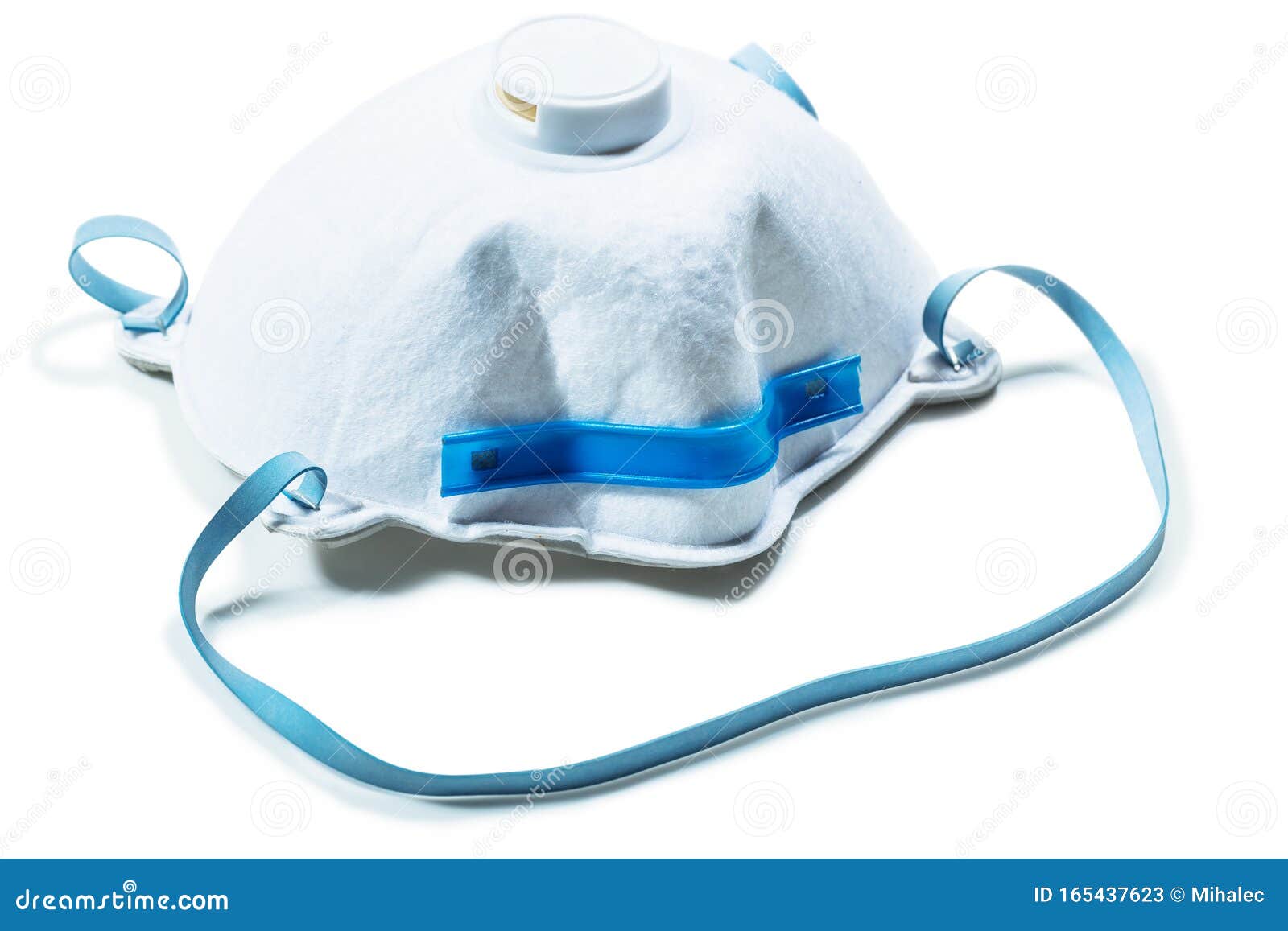 Fabric Filter Safety Mask Isolated on White Stock Image - Image of ...