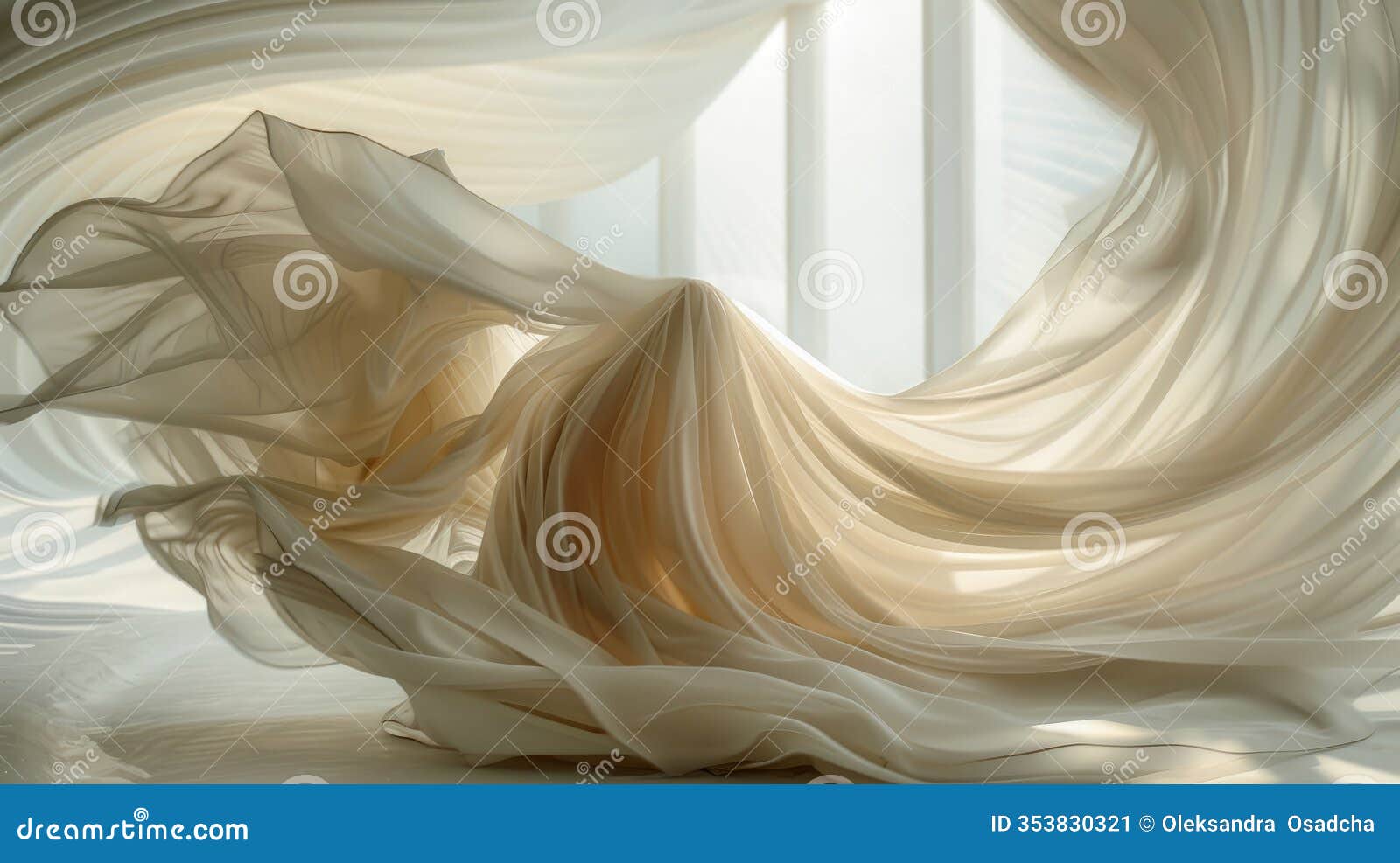 Fabric Flowing Cloth Wave, Red Waving Silk Flying Textile, White ...