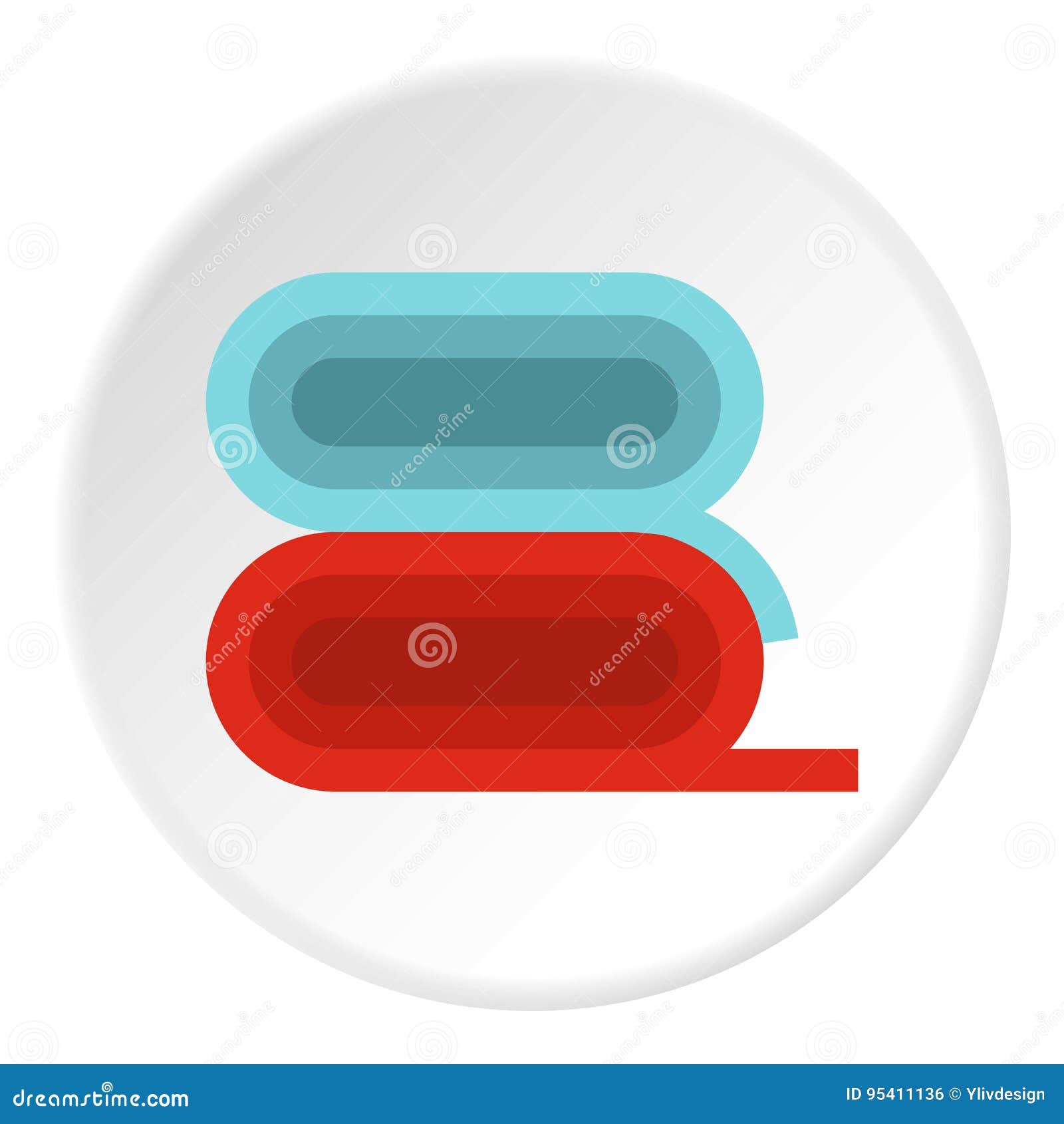 Fabric icon circle stock vector. Illustration of product - 95411136