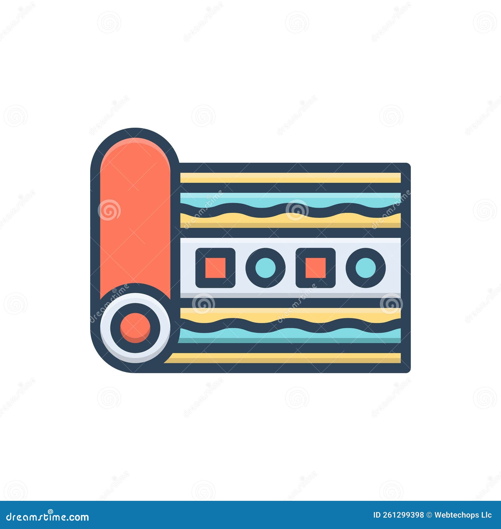 Fabric Weft Rib Weave Regular Type Sample. Weave Samples For Textile ...