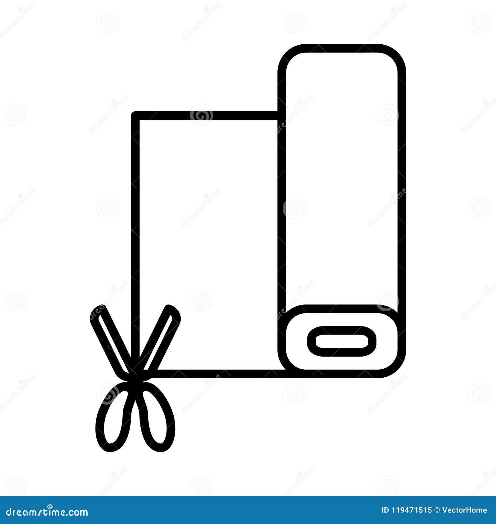 Fabric Icon, Vector Illustration Stock Vector - Illustration of flat ...