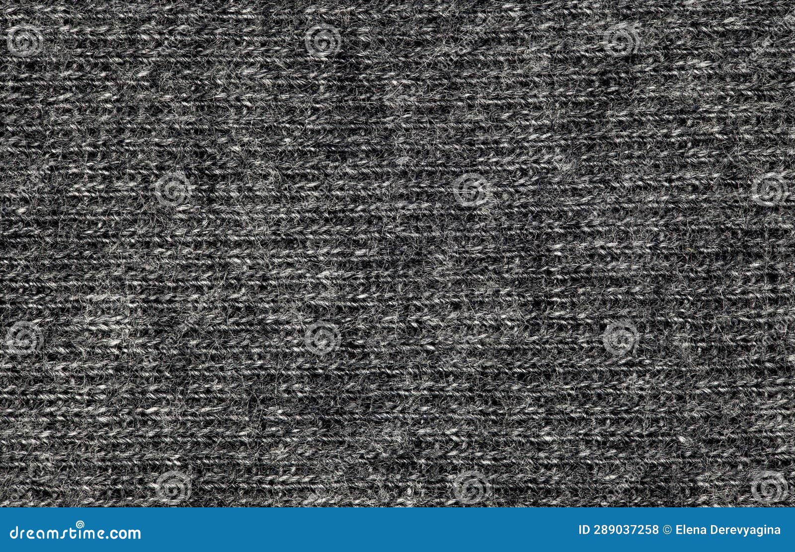 Fabric Knitted Structure with Black Threads with Pile, Background ...