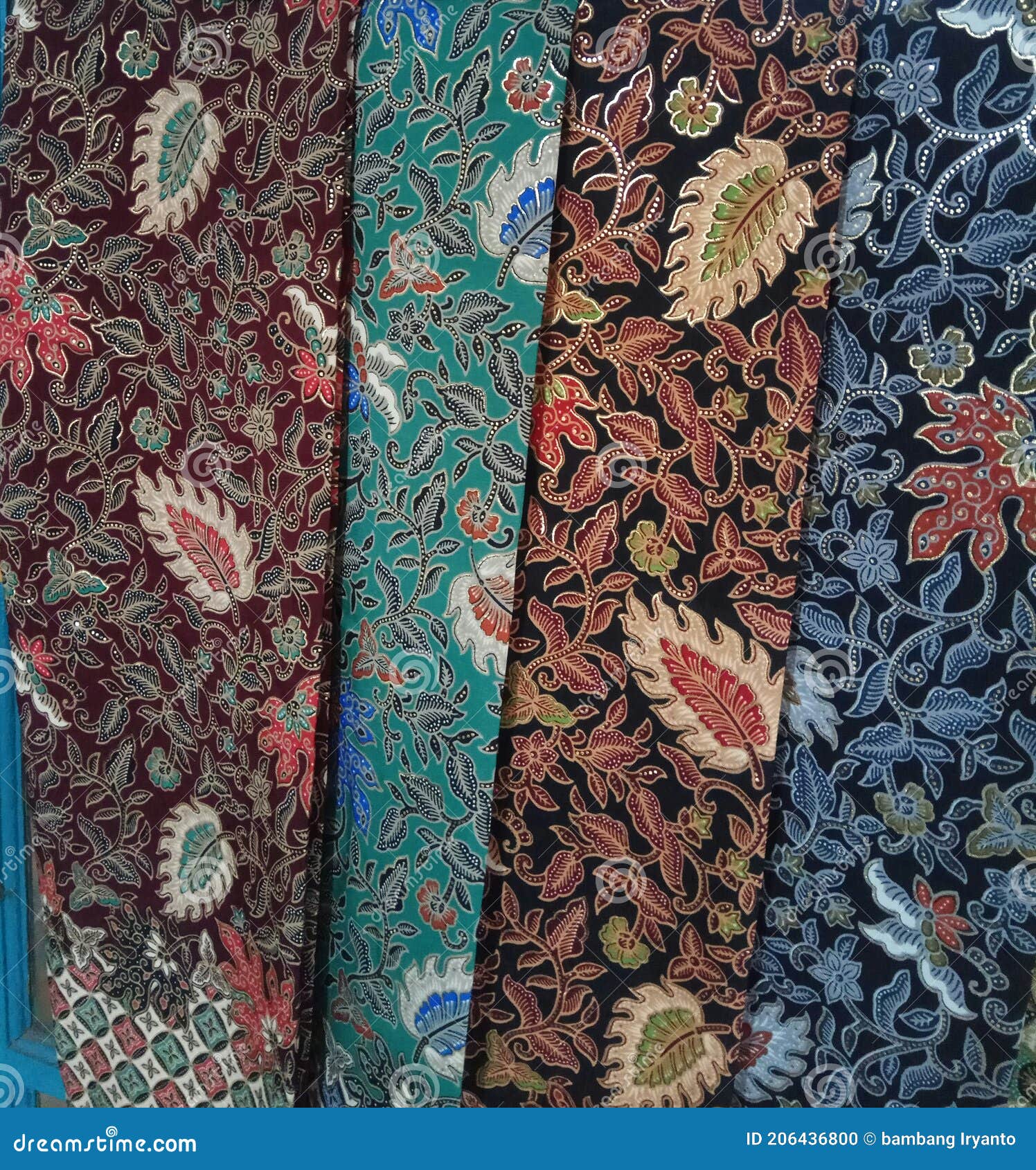 Fabric / Material Batik Traditional Indonesia Stock Photo - Image of ...