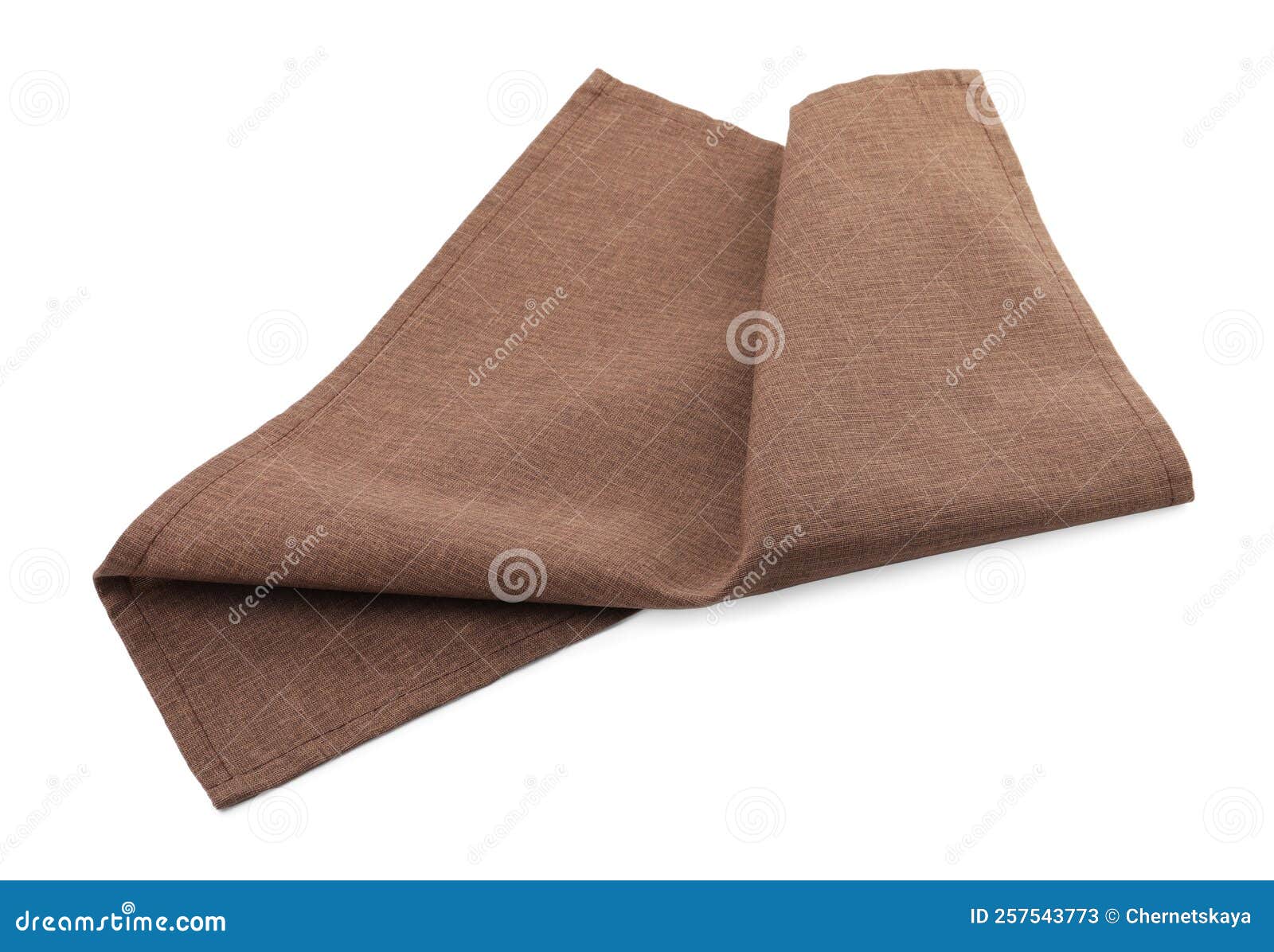 Fabric Napkin for Table Setting on White Background Stock Image - Image ...