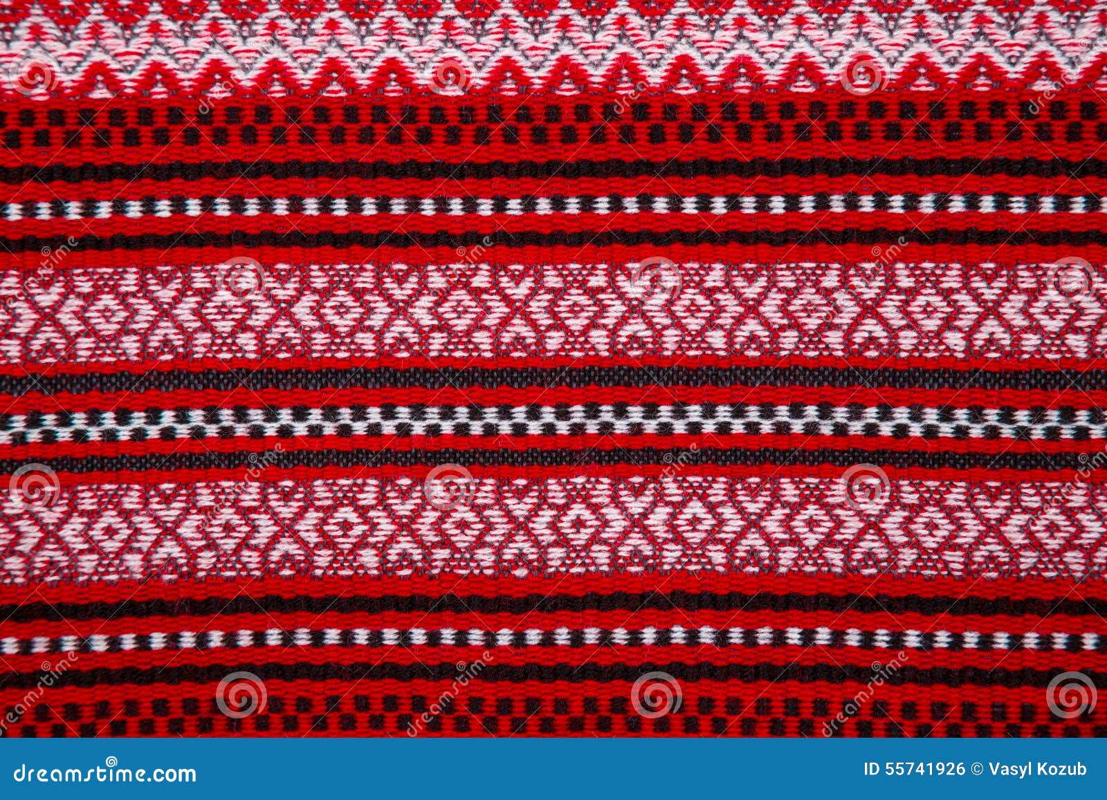 Fabric with National Patterns Stock Photo - Image of pattern, retro ...