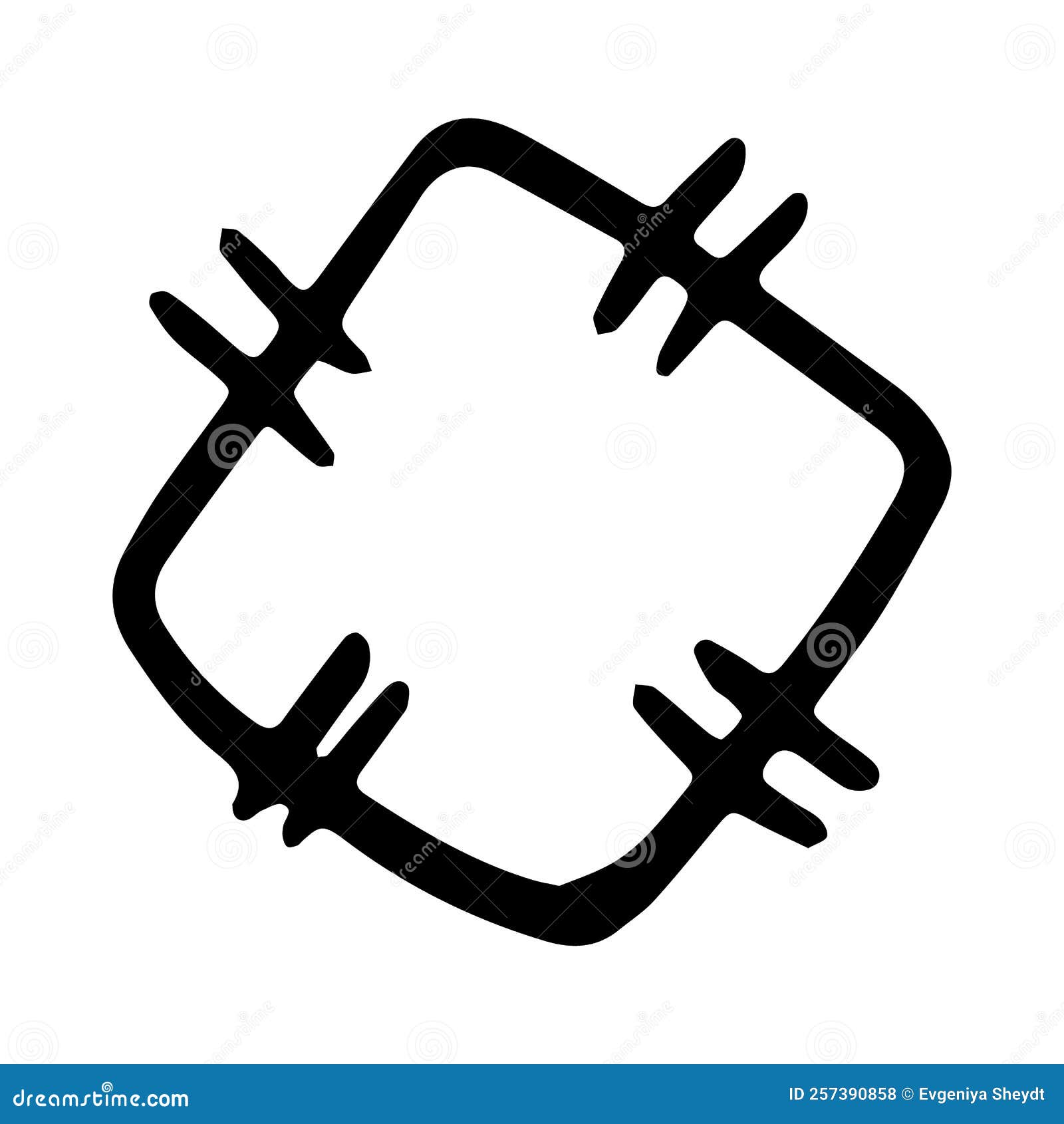 Fabric Patch Piece Line Doodle Icon. Linear Style Sign for Mobile ...