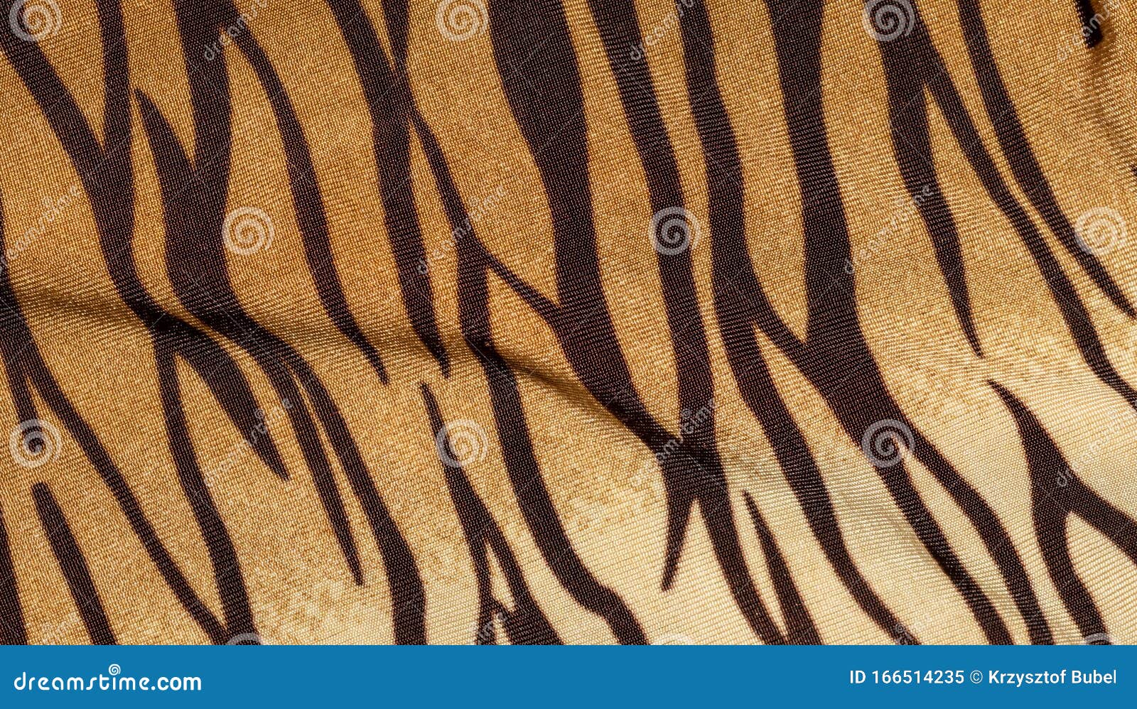 Fabric with the Pattern of a Bengal Tiger Stock Image - Image of ...