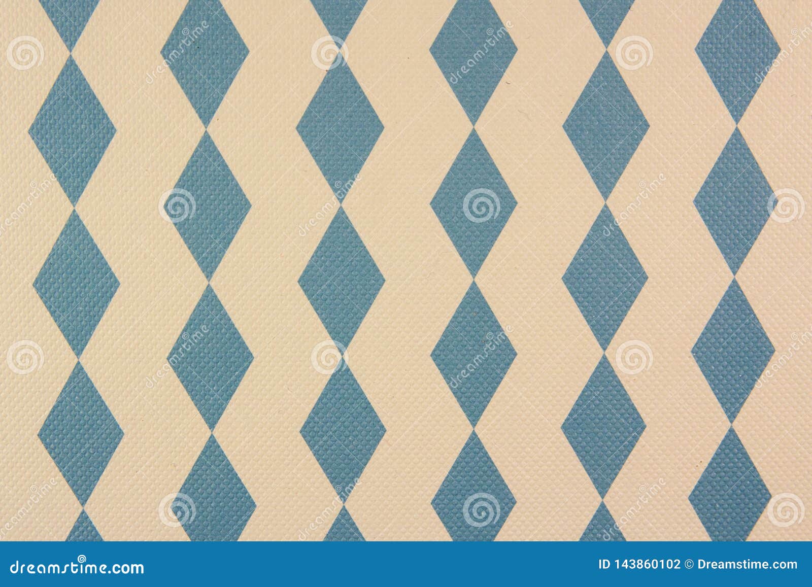 Fabric with a Pattern of Light Blue Rhombs on the White Background ...