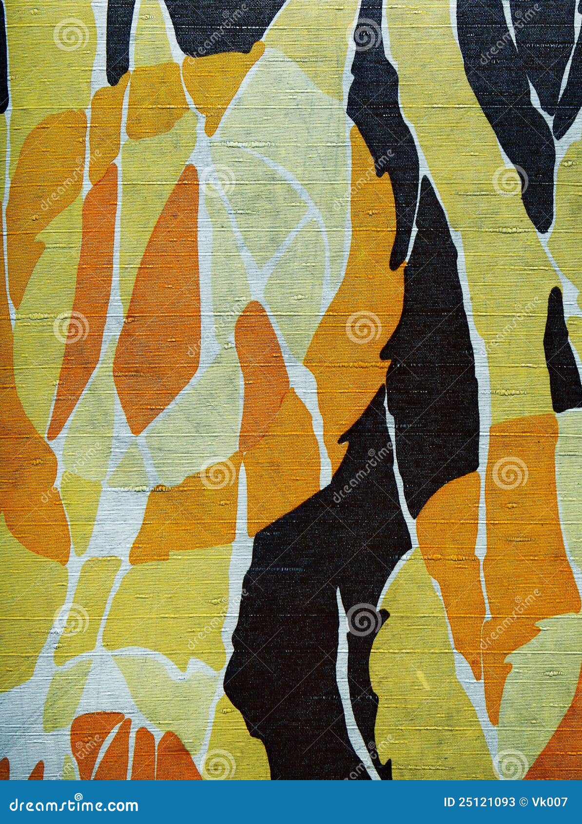 Fabric Pattern in Retro Style with Abstract Image. Stock Image - Image ...