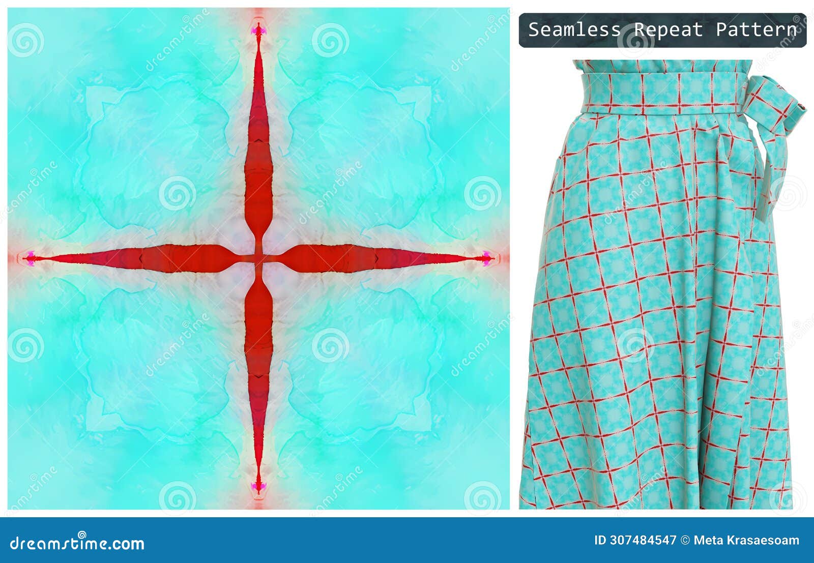 Fabric Pattern Texture with Saved Path, Seamless Repeat Pattern for ...