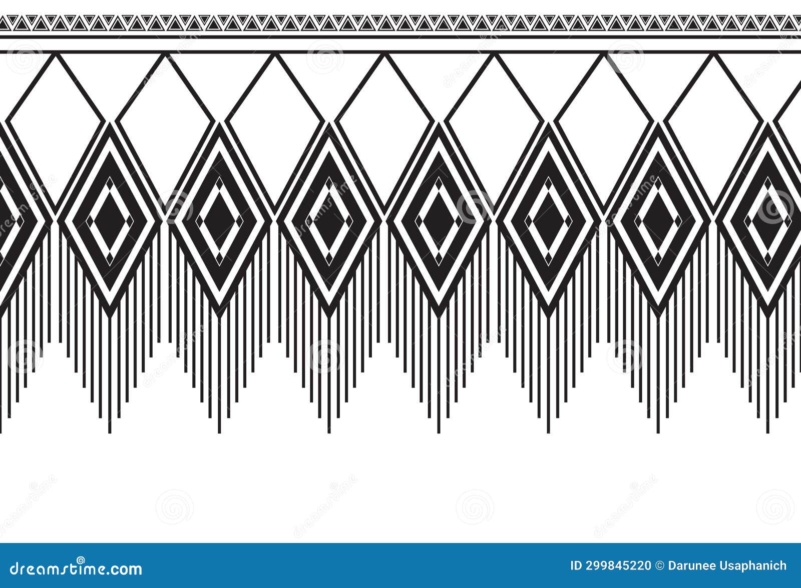 Fabric Pattern that Uses Stacked Diamonds. Stock Vector - Illustration ...