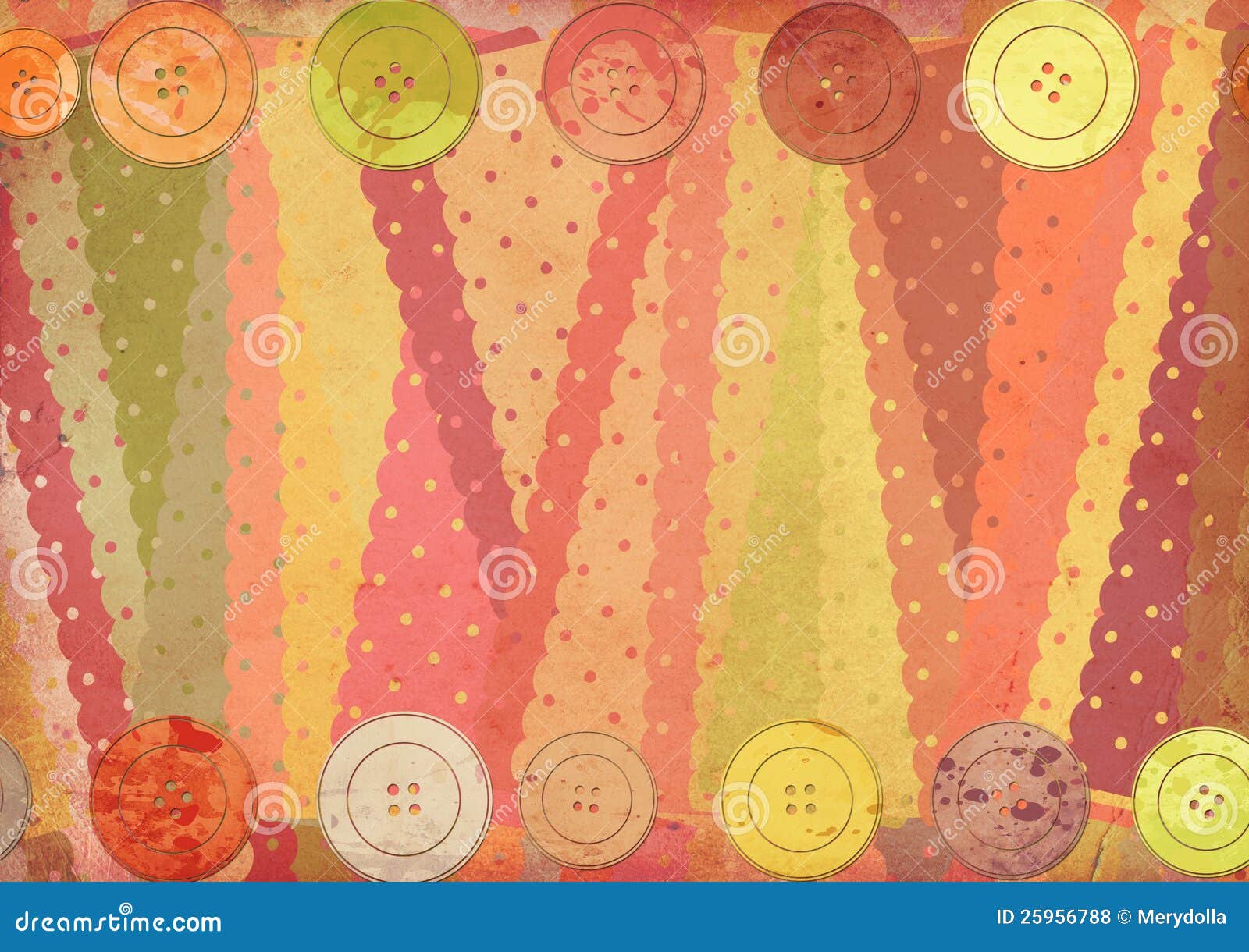 Fabric Patterns and Buttons Stock Illustration - Illustration of drawn ...