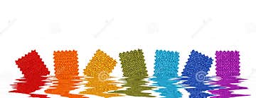 Fabric Patterns in Rendered Water Stock Photo - Image of sample, fabric ...