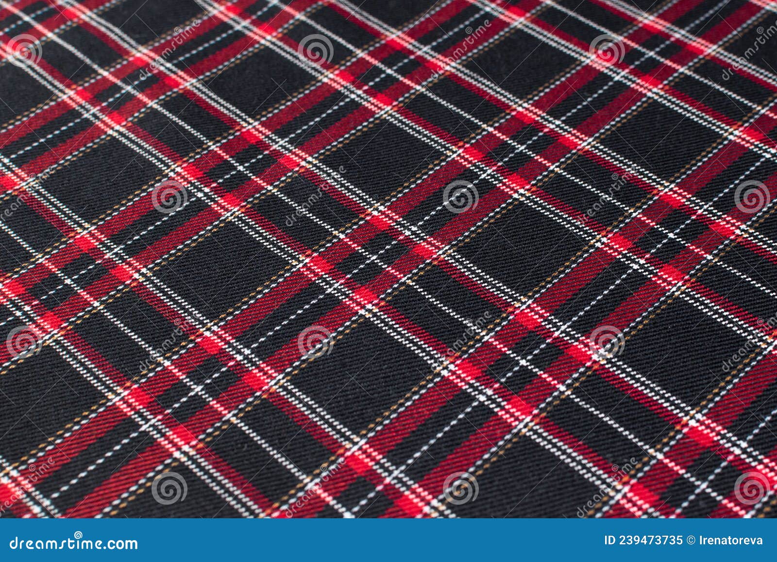 Fabric Plaid Texture. Cloth Background Stock Image - Image of closeup ...