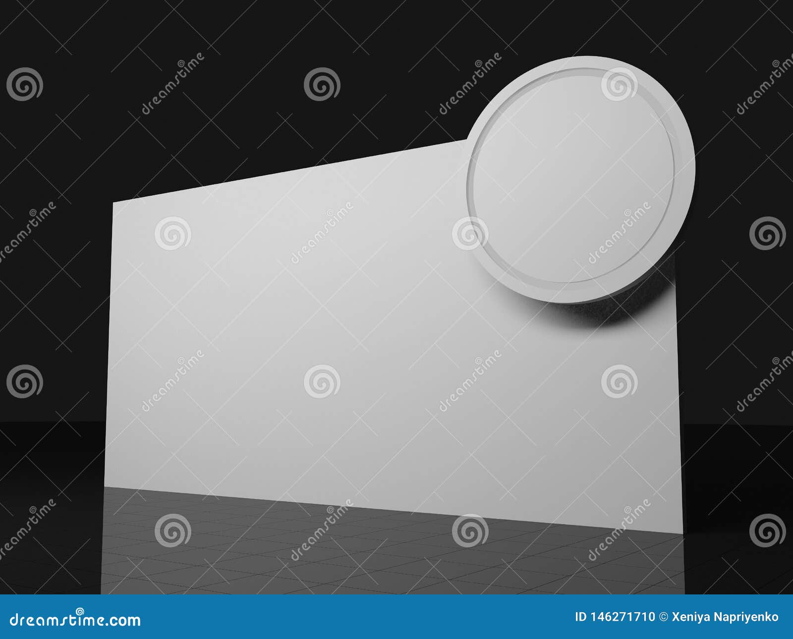 Fabric Pop Up Basic Unit Advertising Banner Media Display Backdrop ...