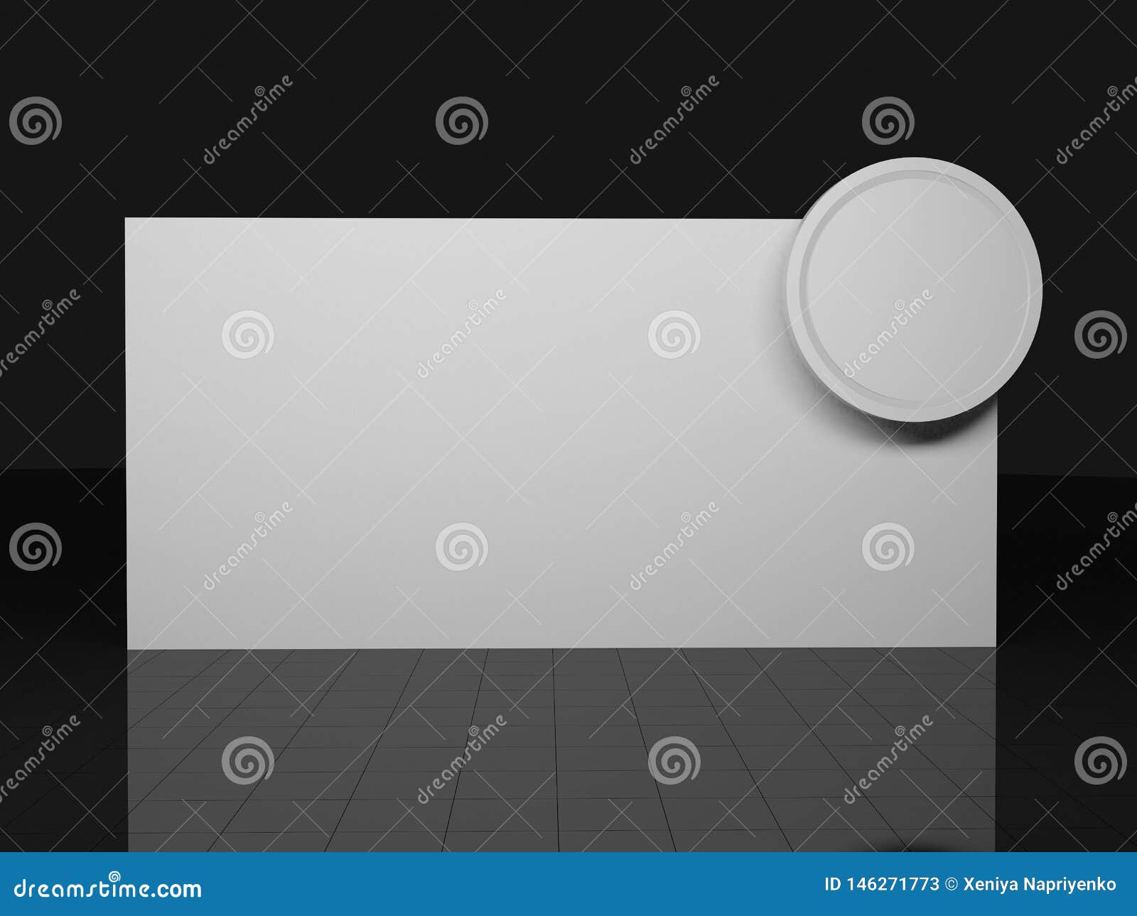 Fabric Pop Up Basic Unit Advertising Banner Media Display Backdrop ...